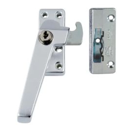 Veiligheids raamsluiting 3319 Linksdraaiend Inbouwsluitkom Aluminium