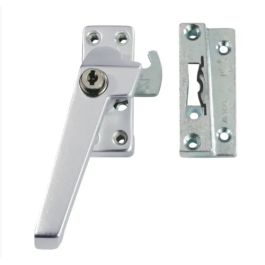 Veiligheids raamsluiting 3319 Linksdraaiend Opbouwsluitkom Aluminium