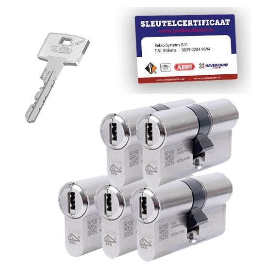 Set van 5 gelijksluitende cilindersloten Pfaffenhain Magtec SKG3